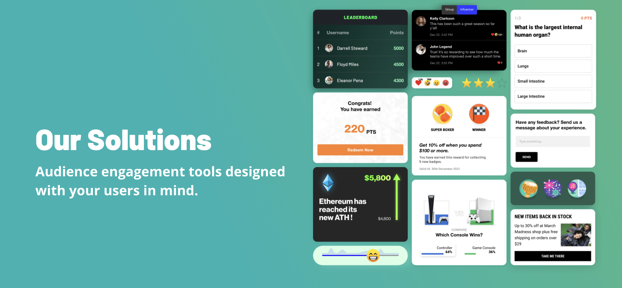 Our Solutions | Best Audience Engagement Tools | LiveLike